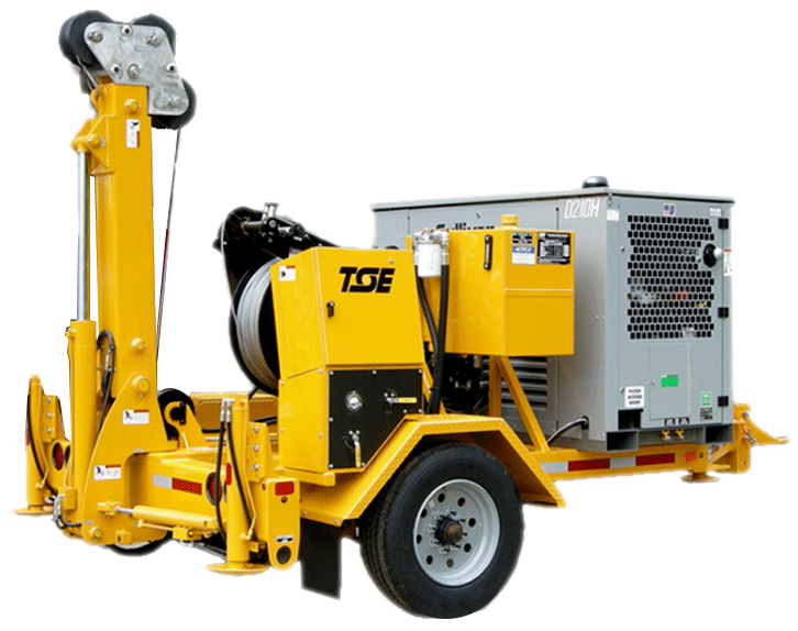 UP85BDTA – Badger Underground Puller with Telescopic JIB